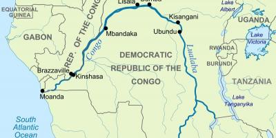 República democrática do Congo - Zaire - RDC mapa - Mapas República ...
